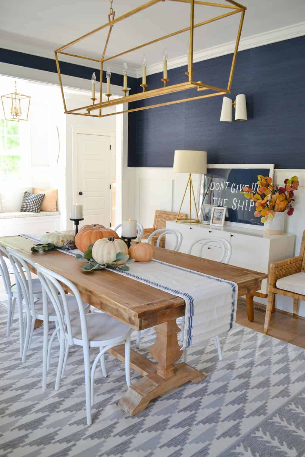 Navy Fall Decor: Fall Home Tour - Chrissy Marie Blog