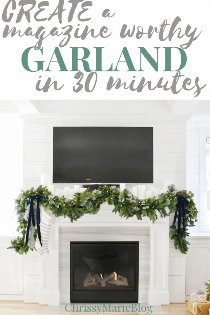 Make A Magazine Worthy Christmas Garland - Chrissy Marie Blog