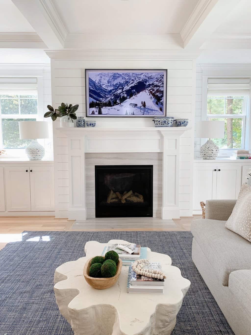 What Size Samsung Frame TV Over Your Fireplace? - Chrissy Marie Blog