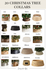 20 Christmas Tree Collars For Your Tree - Chrissy Marie Blog