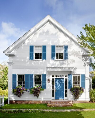 15 White House Blue Shutters Exterior Ideas - Chrissy Marie Blog